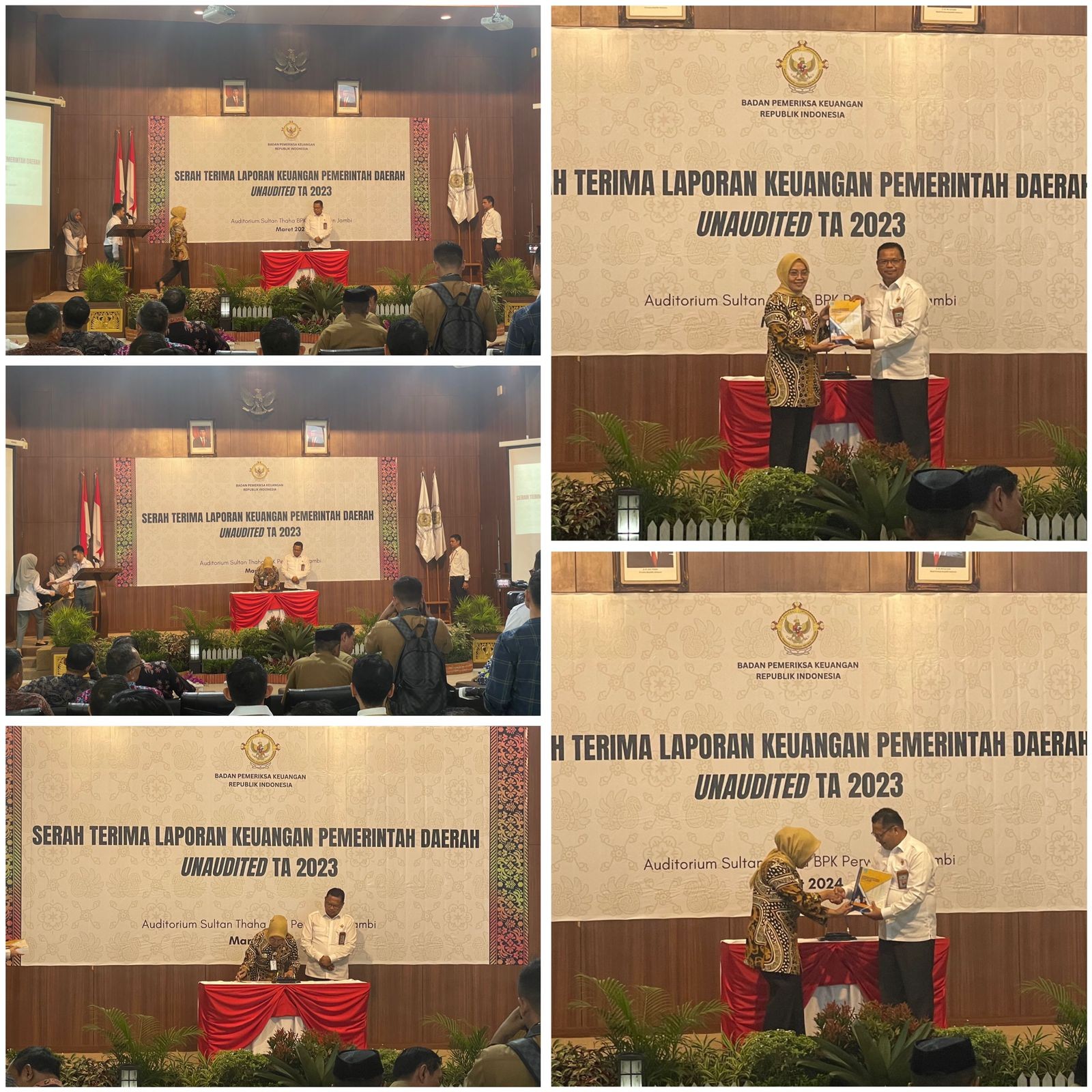 Serah Terima Laporan Keuangan Pemerintah Daerah Unaudited TA 2023